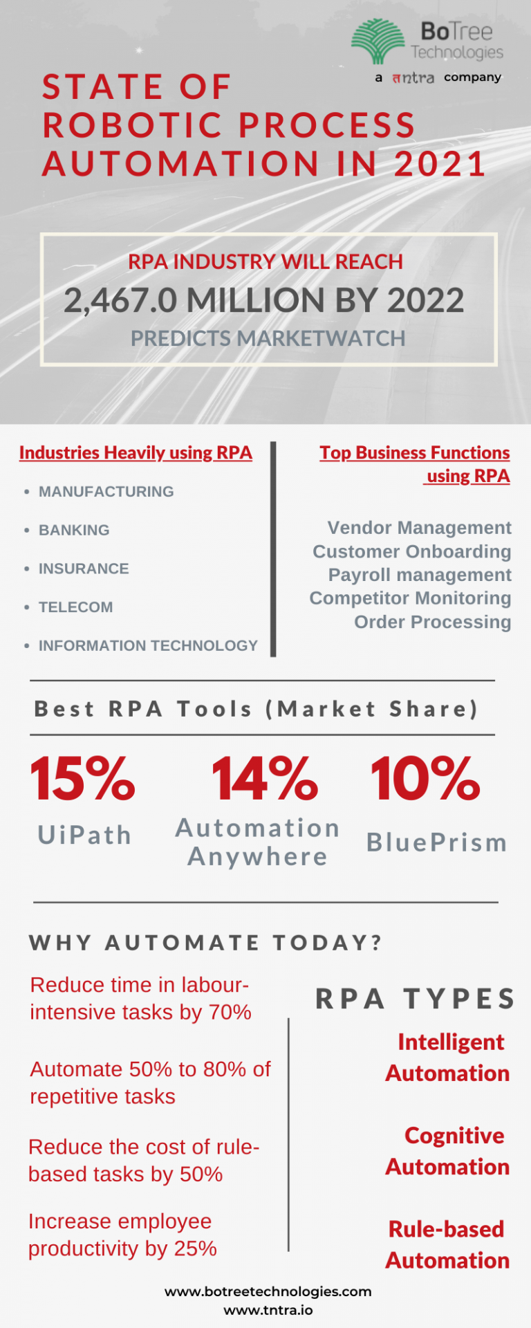 RPA Market Size, Industry Analysis, Key Players - BoTree